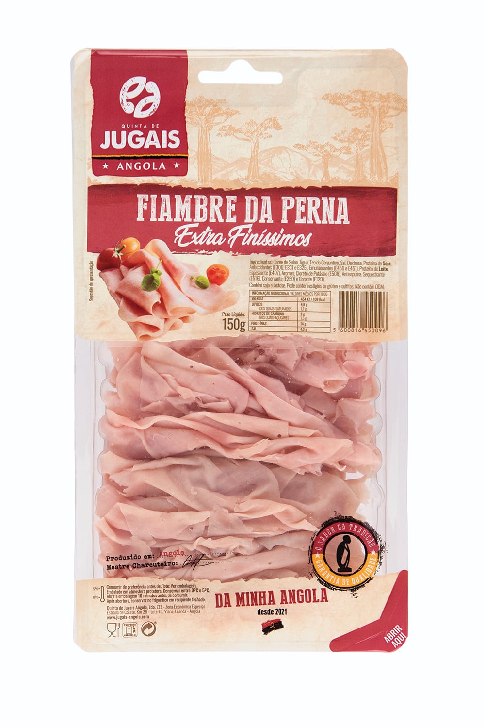 FIAMBRE DA PERNA EXTRA FINÍSSIMO 150 GR - Bm26